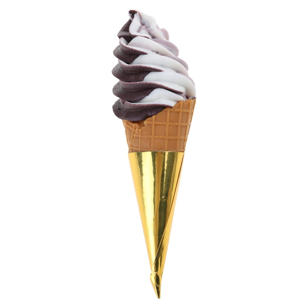 Aurgiarme Artificial Ice Cream Model for Photography Props, Fake Ice ...