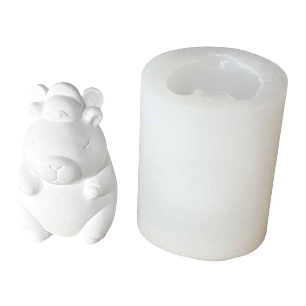Aurgiarme Capybaras Shaped Candle Mold Gypsum Ornament Mould Home ...