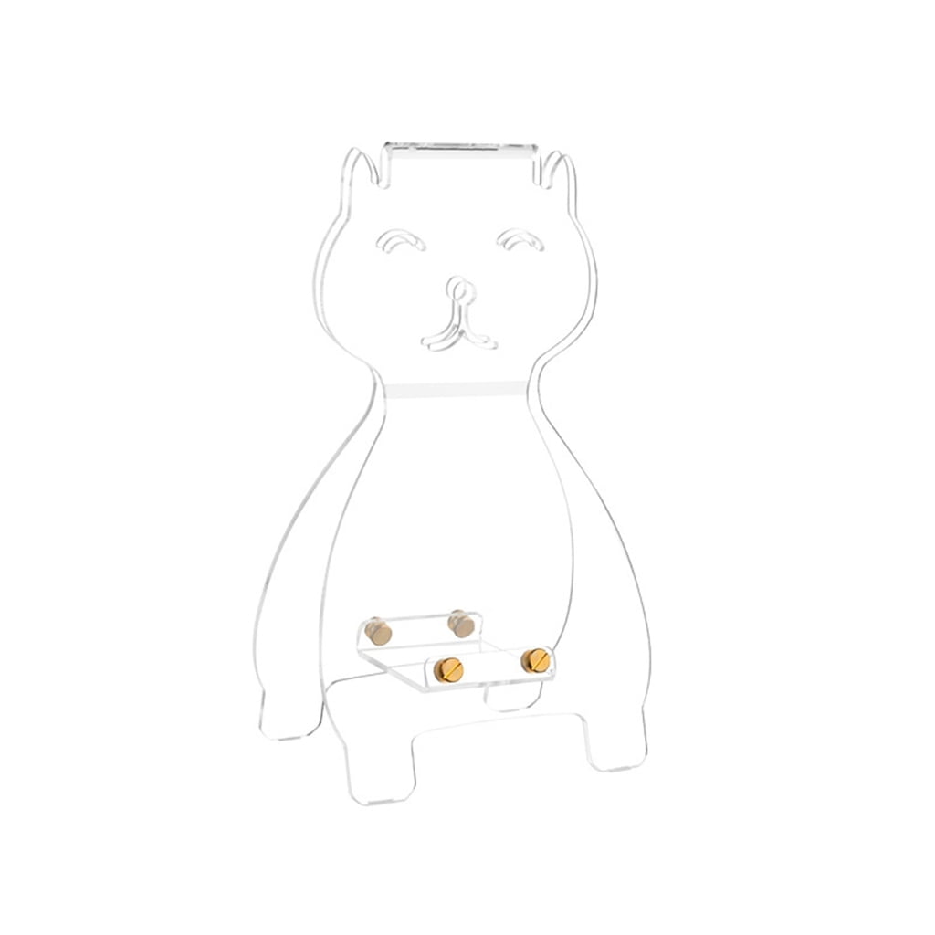 Aurgiarme Cats Shape Acrylics Headsets Stand, Desktop Organizers for ...