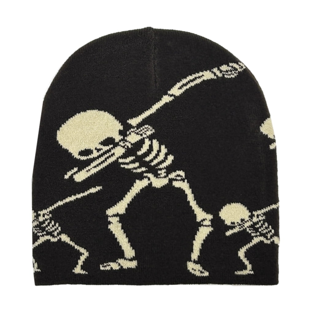 Aurgiarme Cool Knit Beanie Hat for All Age Warm Jacquard Hat Street ...