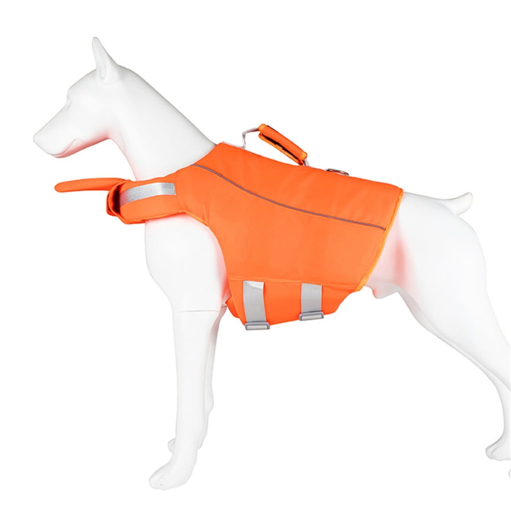 Aurgiarme Dog Float Coat for Swimming Bathing Reflective Strips Small ...