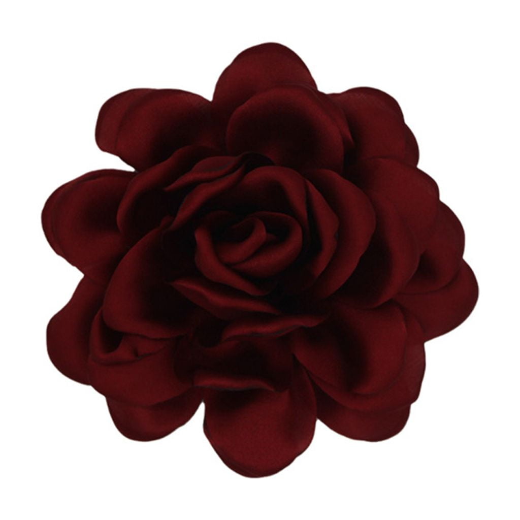 Aurgiarme Embroidered Fabric Brooch Delicate Fabric Flower Boutonniere ...