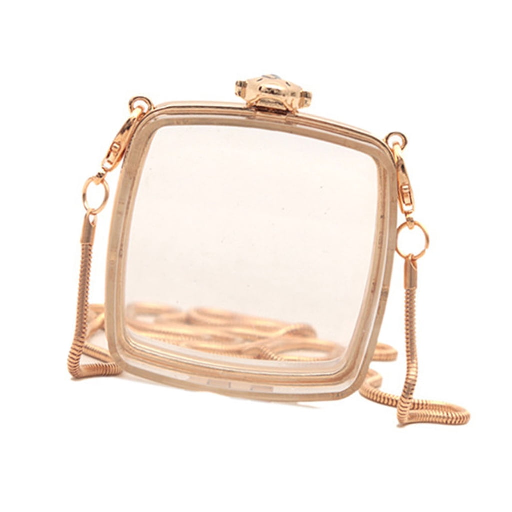 Aurgiarme Fashion Clear Jelly Bag For Women Small Shoulder Bag Water ...