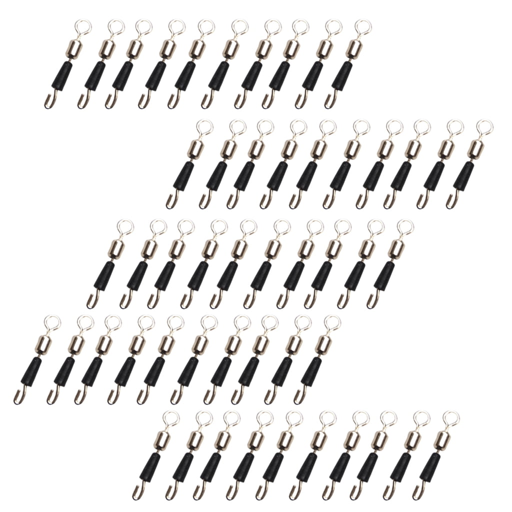 Aurgiarme Fishing Quick Changes Swivels Set, 50Pcs Fishing Line ...