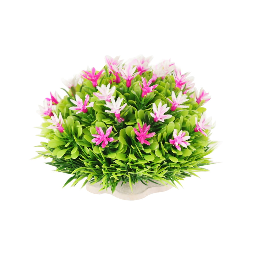 Aurgiarme Fishtanks Decoration Plant Realistic Flower Grass Plant Safe ...