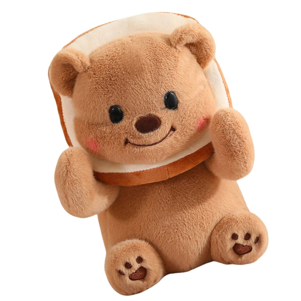Aurgiarme Fun Bear Dolls Butter Stuffed Toy Hugging Dolls Cotton Filled ...