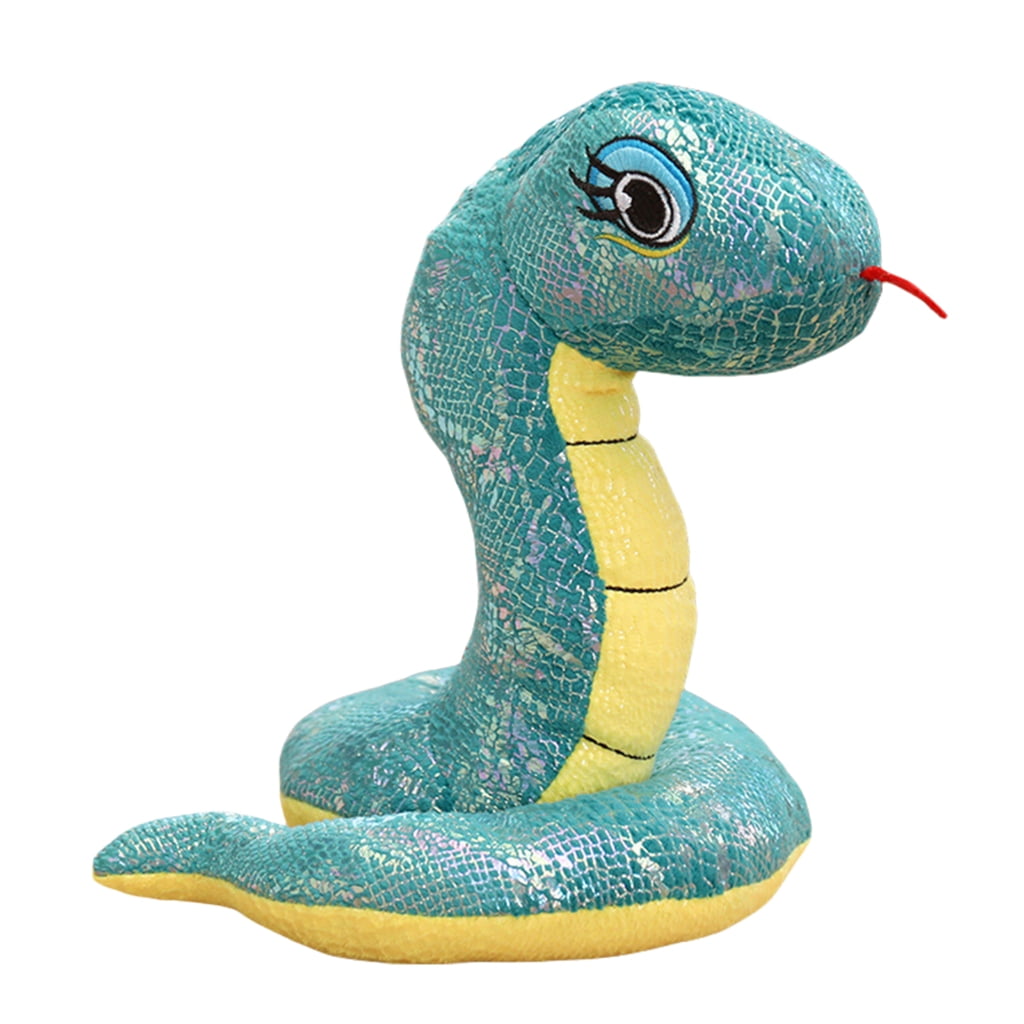 Aurgiarme Fun Plush Snake Figure Cartoon Snake Plush Dolls Animal Green ...