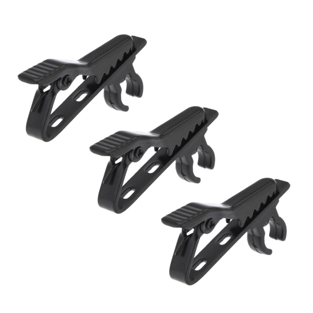 Aurgiarme Lapel Microphone Clips Replacement , 3/5/10Pcs Lavalier Mic ...