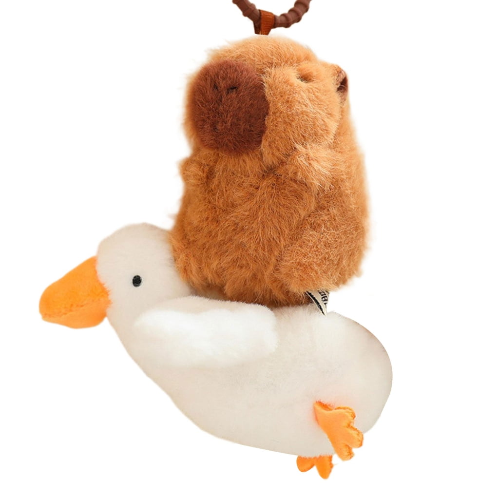 Aurgiarme Lovely Capybaras Plush Keychain Decorative and Functional ...