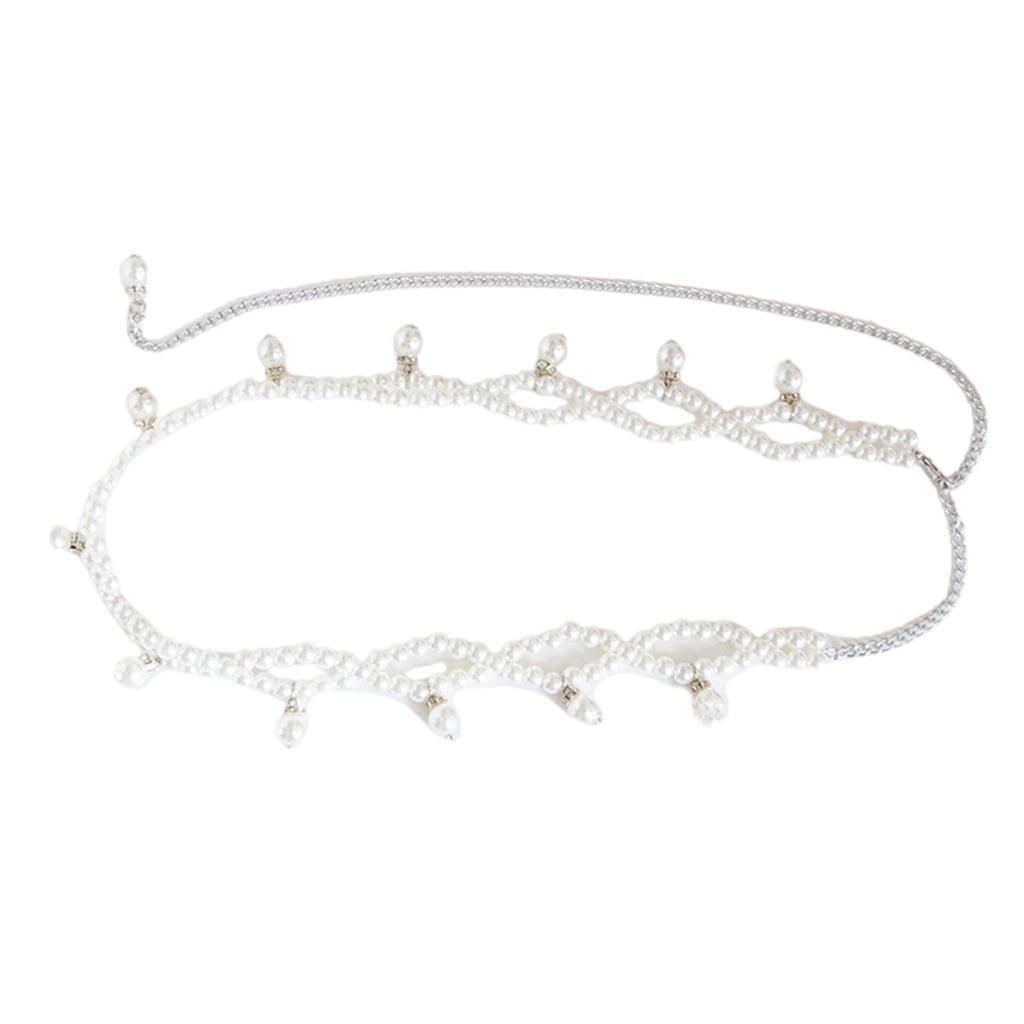 Aurgiarme Luxurious Pearls Waist Chain for Female Belly Chain Belt ...