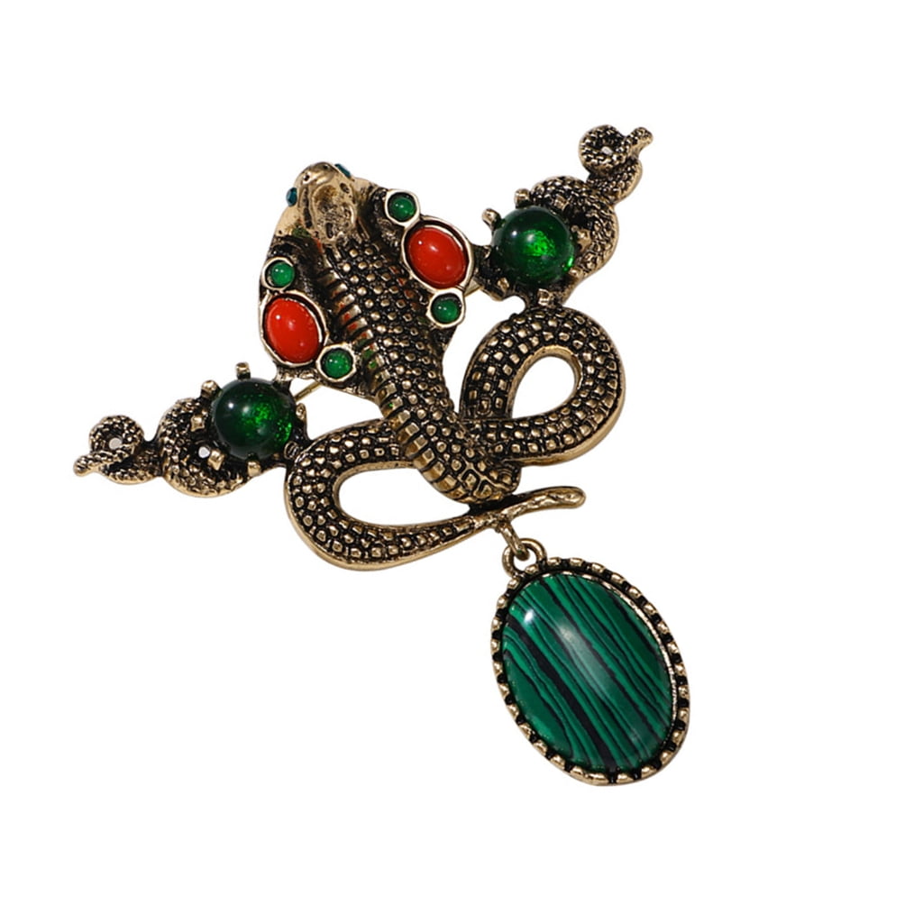 Aurgiarme Novelty Indian Snake Lapel Pin in Sturdy Alloy Easy to Wear ...