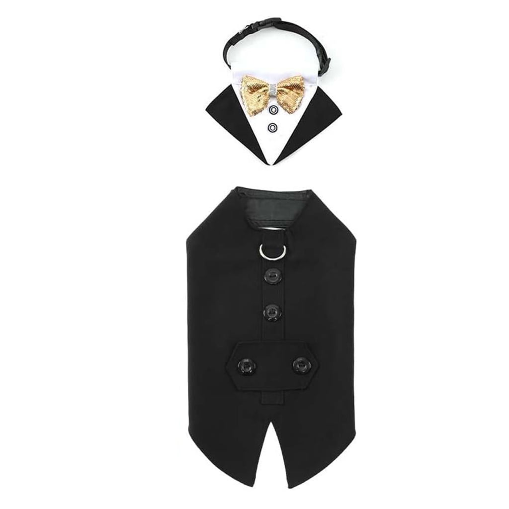 Aurgiarme Polyester Dog Garment Large Dog Tuxedo Pet Celebration Outfit ...