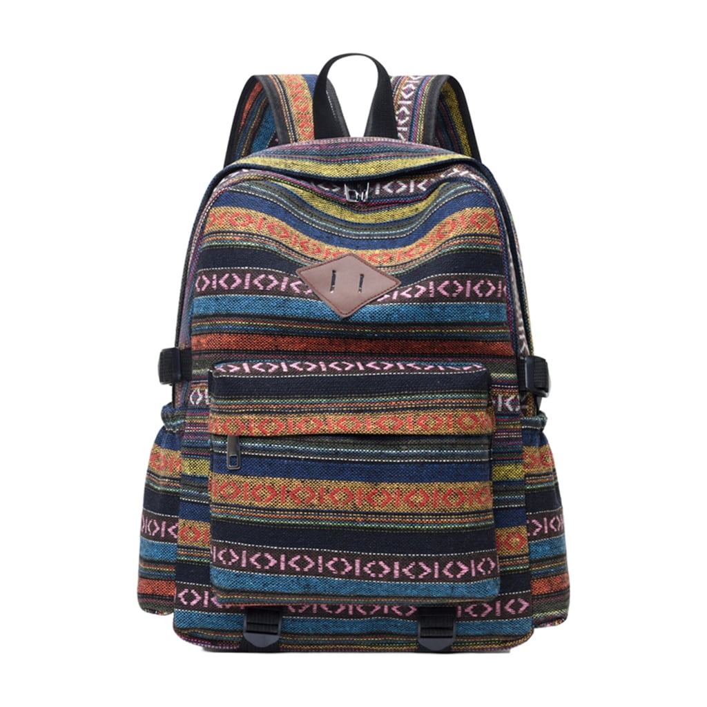 Aurgiarme Practical Canvas Rucksacks Laptop Backpack Large Ethnic ...