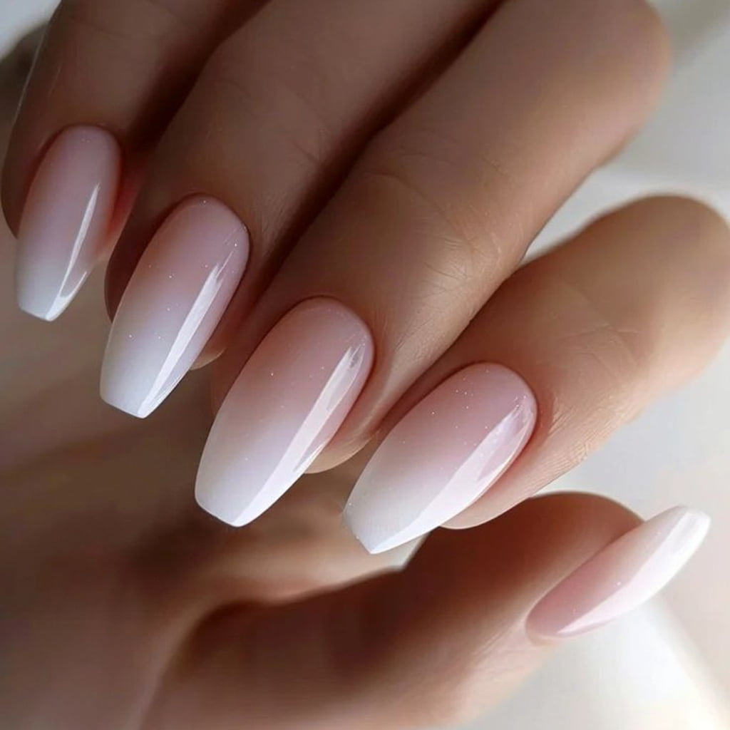 Aurgiarme Press On Nails Omber Glues On Nails Acrylic False Nails Kits ...