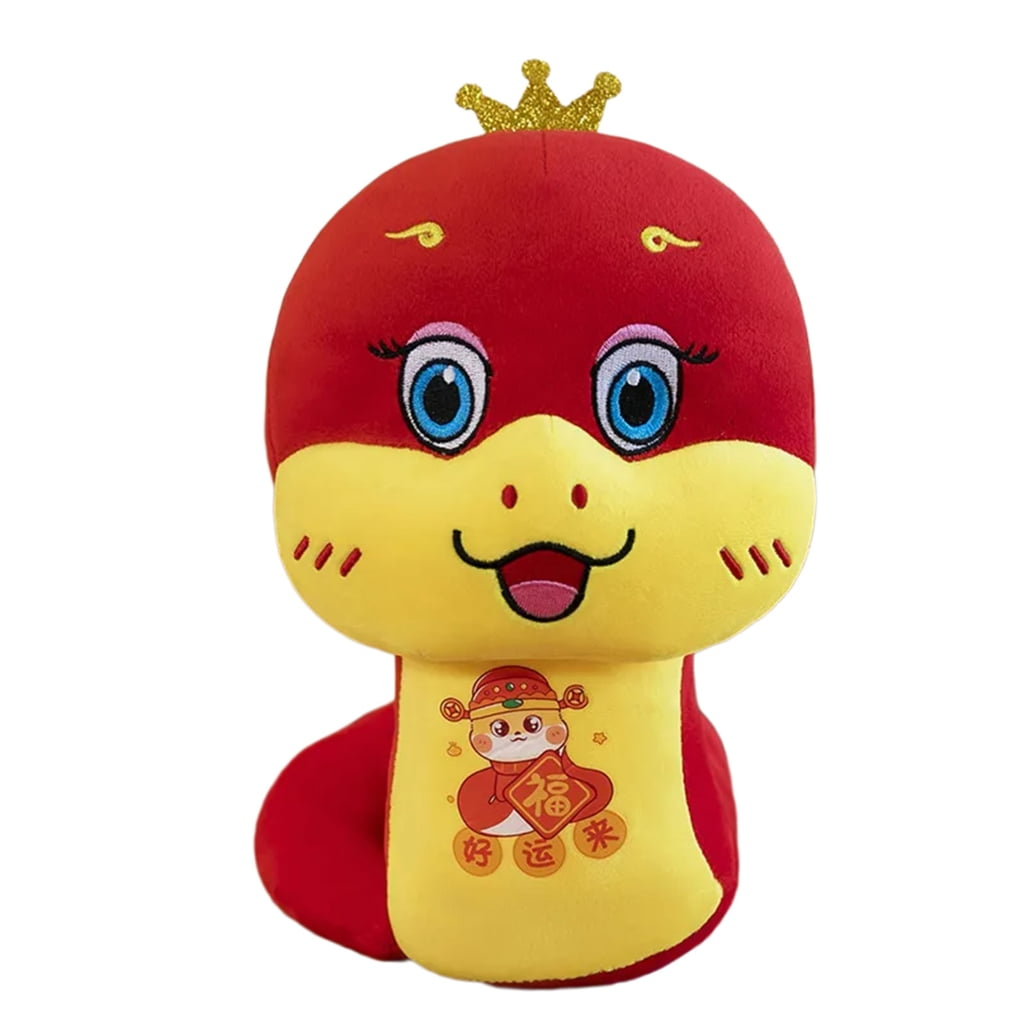 Aurgiarme Stuffed Animals 2025 Snake Chinese New Year Mascots Toy Soft Snake Figure 2025 Snake ...