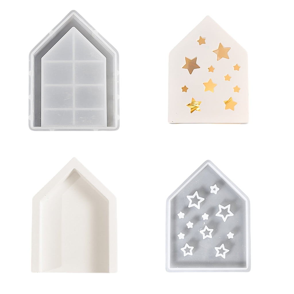 Aurgiarme Sturdy Hollow House Display Mould Multi Purpose Silicone Mold ...