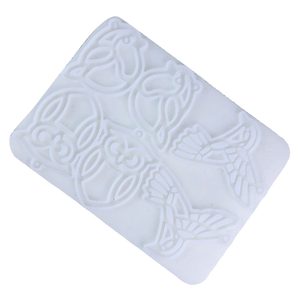 Aurgiarme Sturdy Silicone Earring Mould Featuring Birds Themed Designs ...