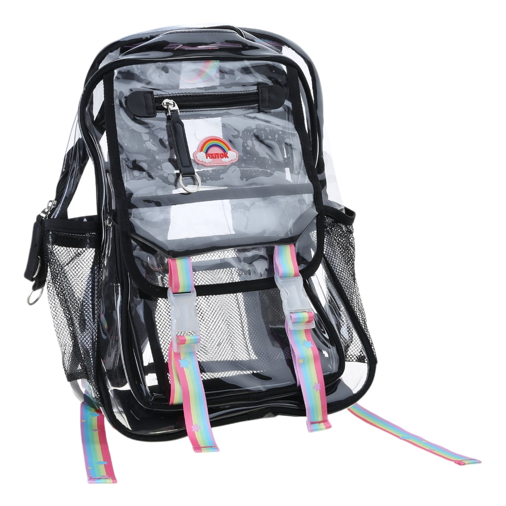 Aurgiarme Trendy Clear Backpack School Bag Large Capacity Daypack ...