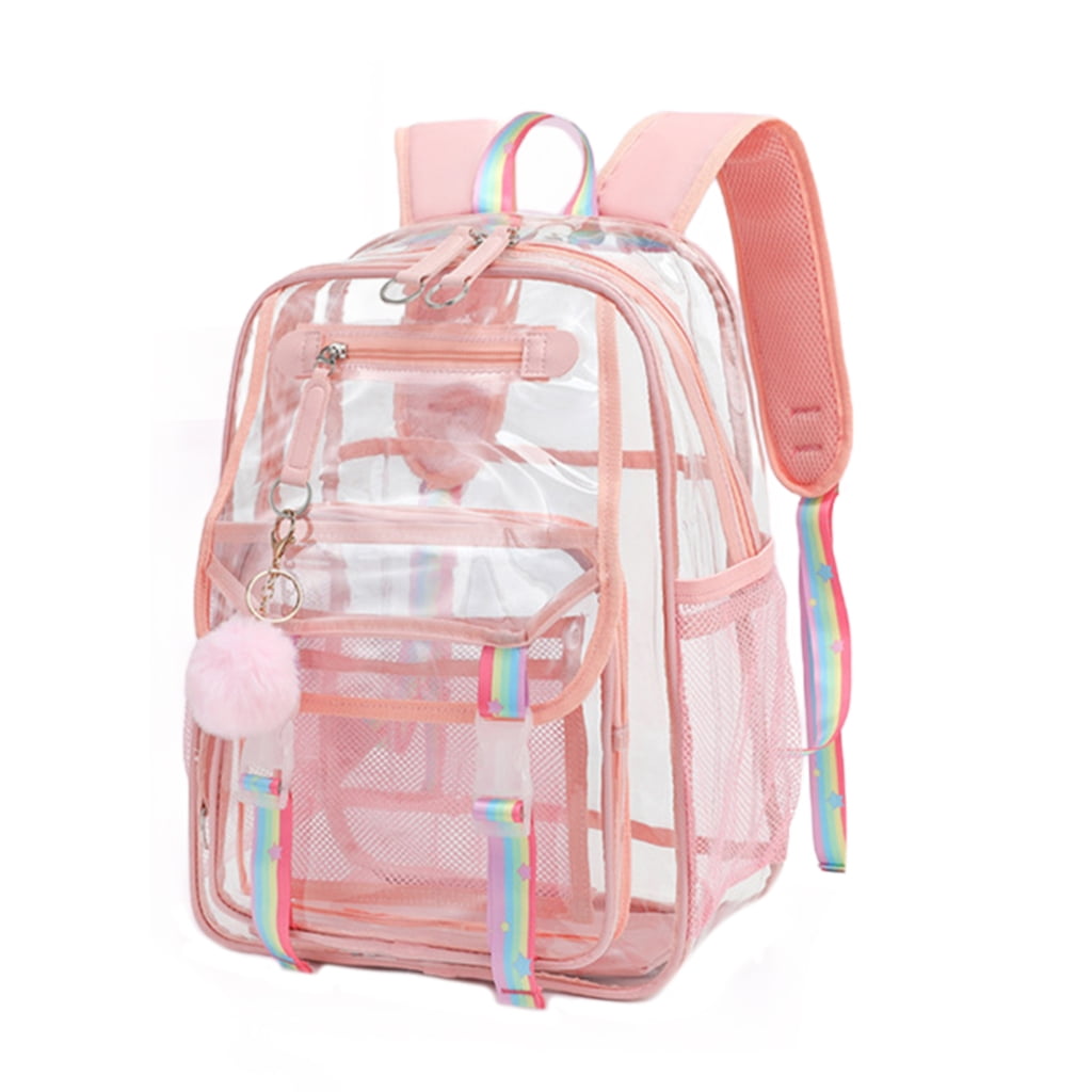 Aurgiarme Trendy Clear Backpack School Bag Large Capacity Daypack ...