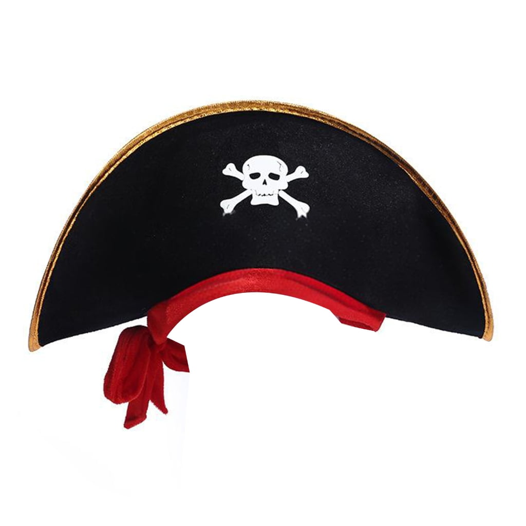 Aurgiarme Tricorne Hat Stage Shows Captain Hat Halloween Role Playing ...