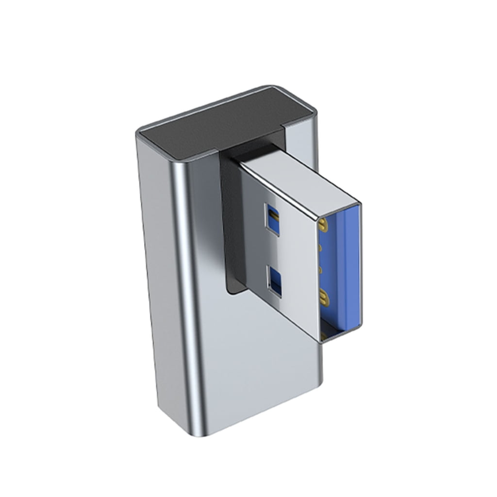 Aurgiarme USB Male to Female Right 90 Degree Turn Adapter USB3.0 Male ...