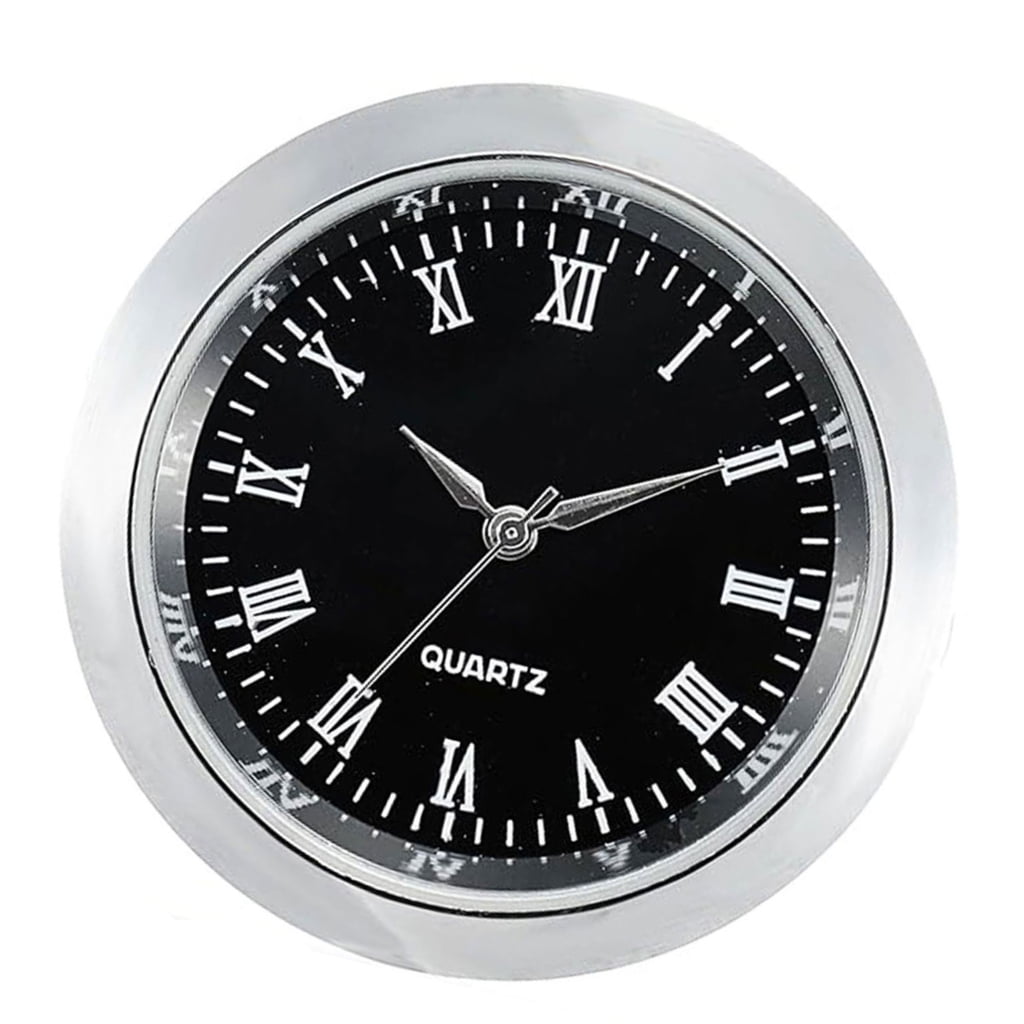 Aurgiarme Versatile Vintage Metal Round Miniature Clock Insert with ...