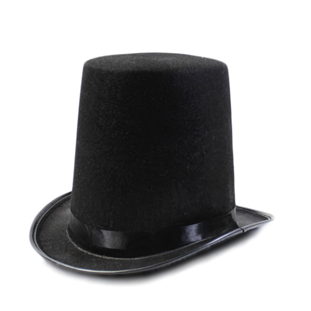 Aurgiarme Vintage Fedora Hat Victorian Age Short Brim Western Magician ...