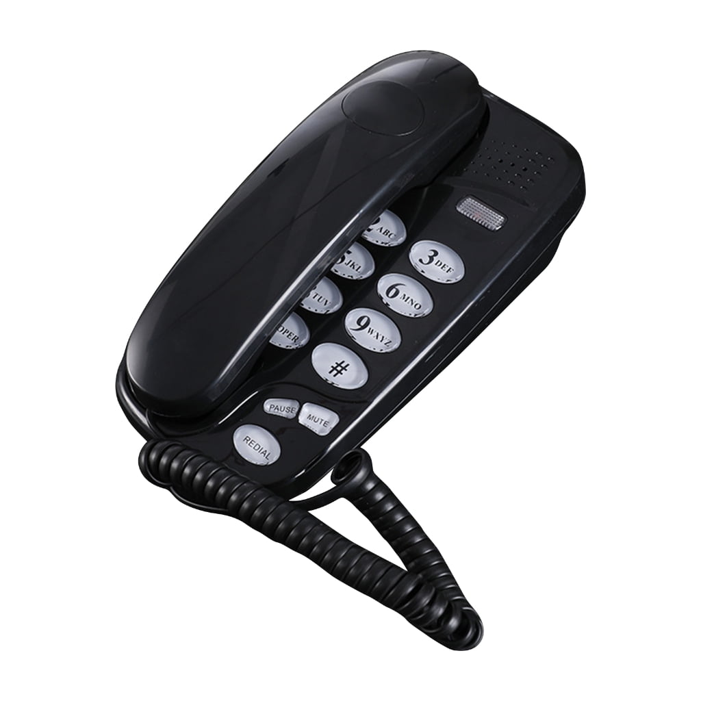 Aurgiarme Wall Mounted Phone Fixed Landline Desktop Telephones with ...