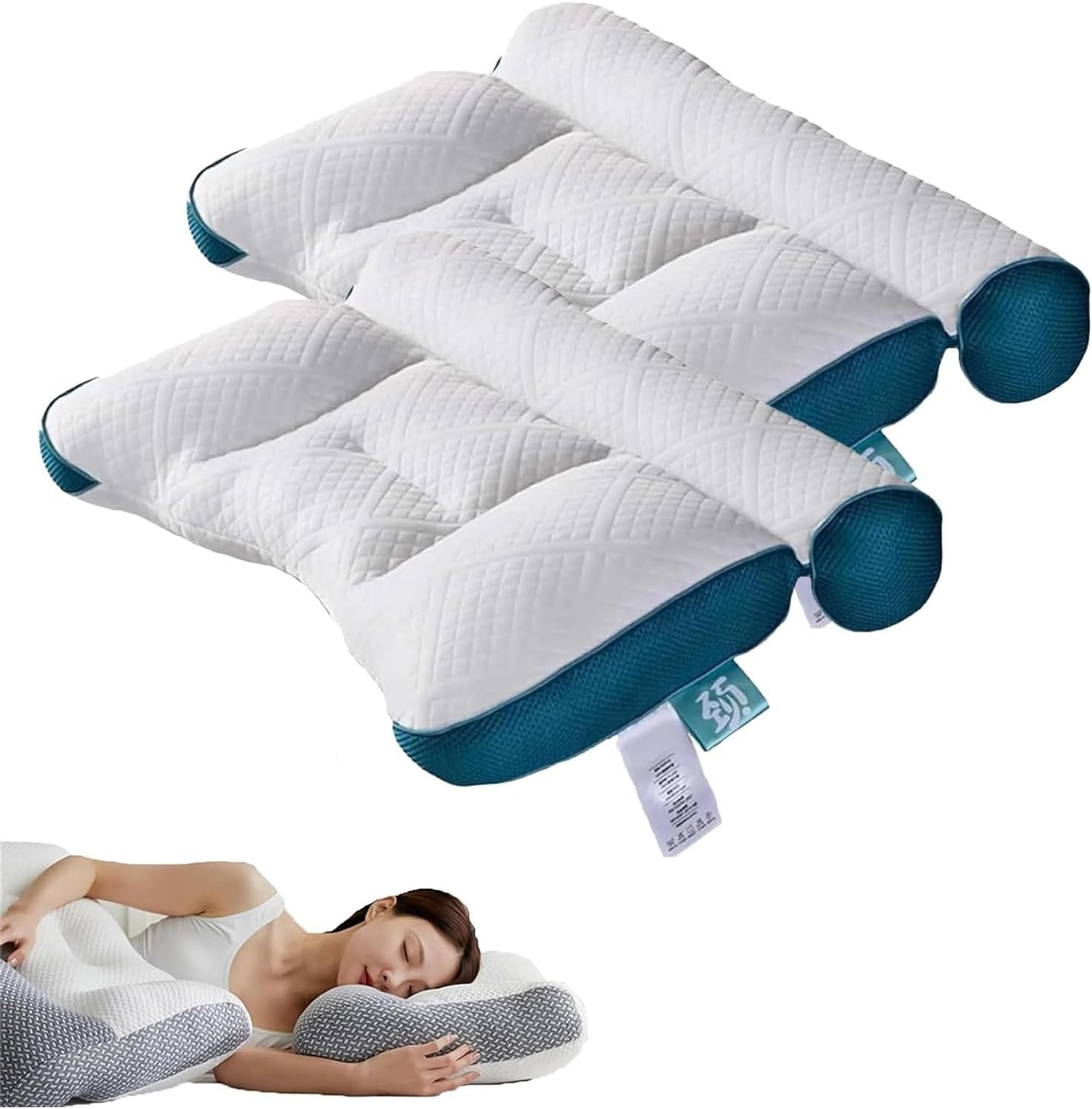 Auricz Pillow, Auricz Cloud Nest Down Pillow, Sleep Enhancing Cervical ...