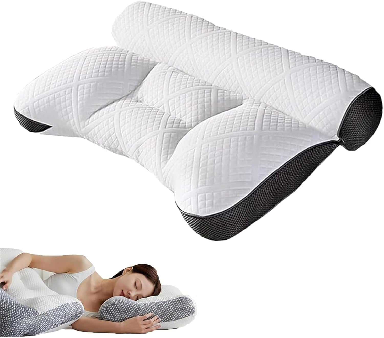 Auricz Pillow, Auricz Cloud Nest Down Pillow, Sleep Enhancing Cervical ...
