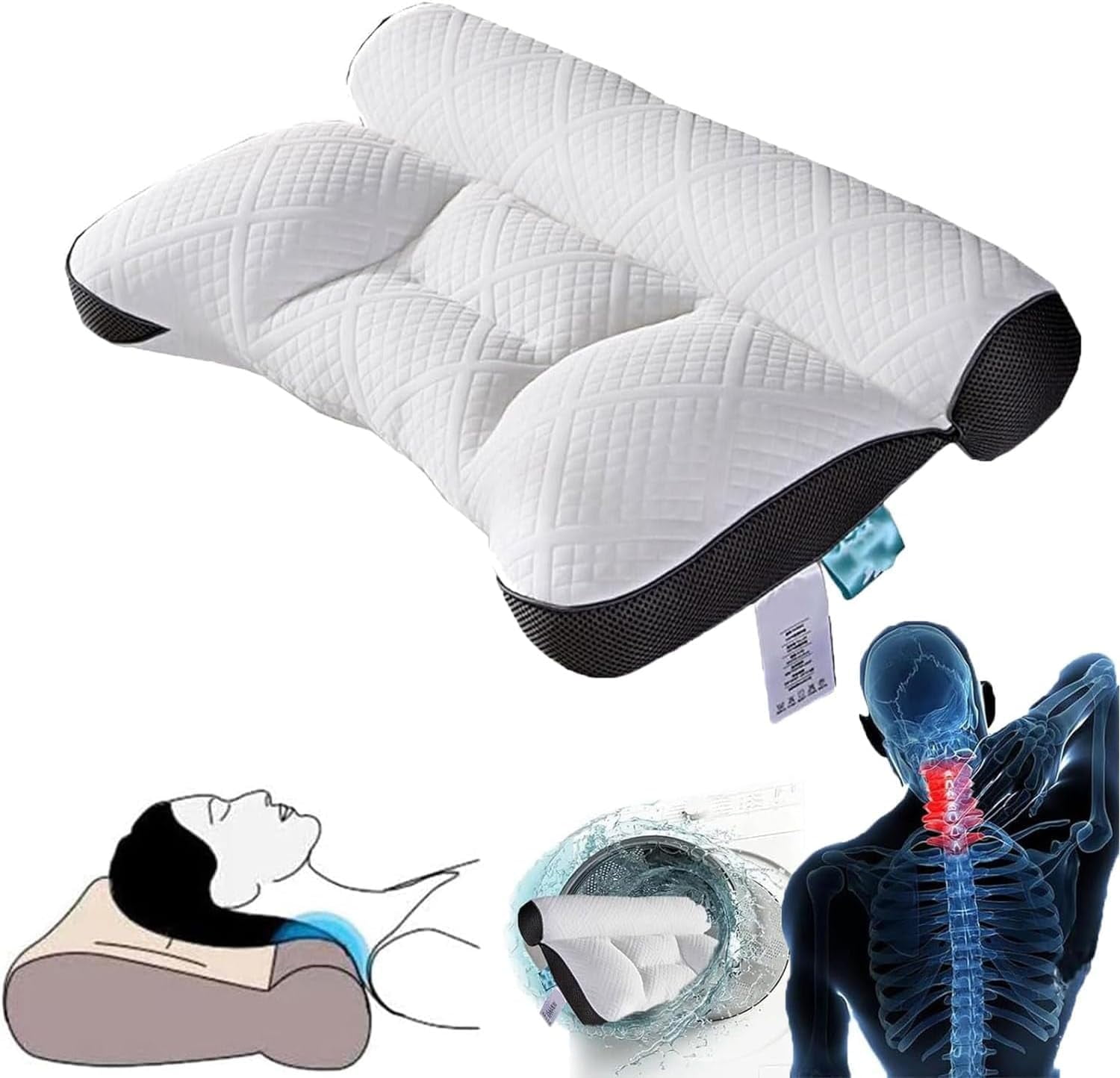 Auricz Pillow,Sminat Pillows,Naturally Soft Goose Down Pillow for ...