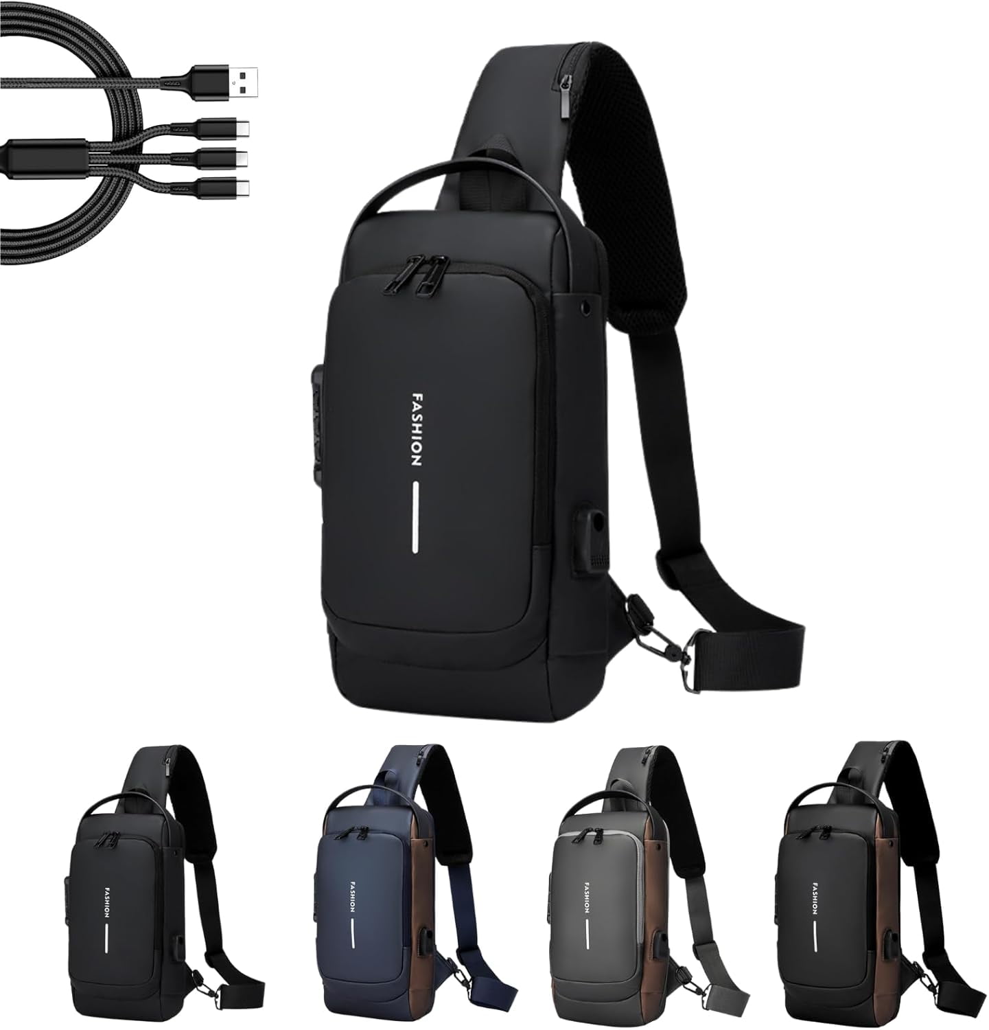 Auricz Sling Bag, Auricz Bag, Leyweio Carbon Fiber Streamline Anti ...