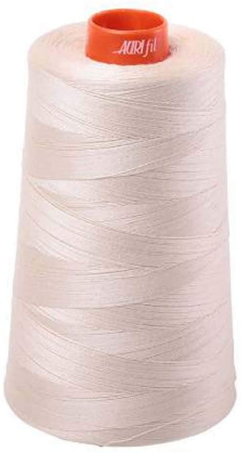 Aurifil Light Beige 2310 Mako 50 Wt 100% Cotton Thread, Large 6,452 Yard Cone - Walmart.com