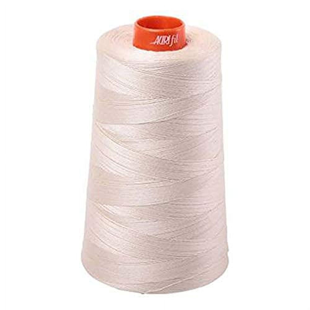 Aurifil 2310 Mako 50 Wt 100% Cotton Thread, 6,452 Yard Cone Light Beige - Walmart.com