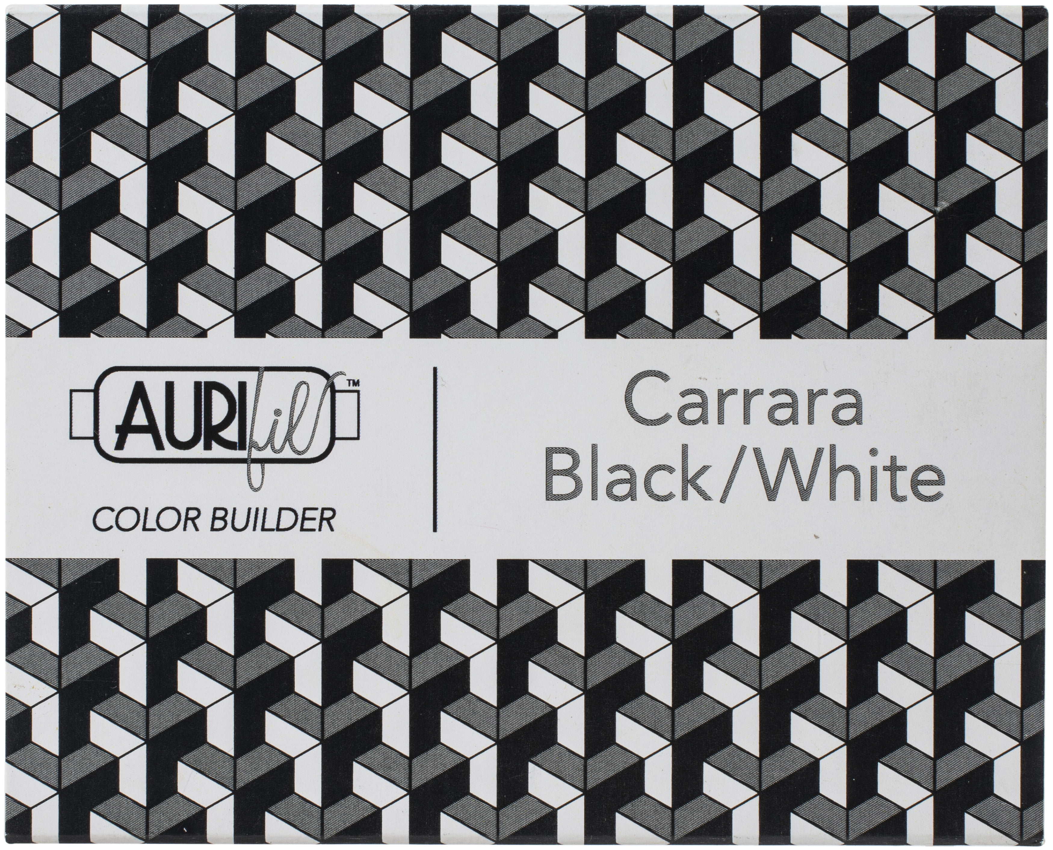 Aurifil 50wt Cotton Color Builder Thread Collection-Carrara Black/White ...
