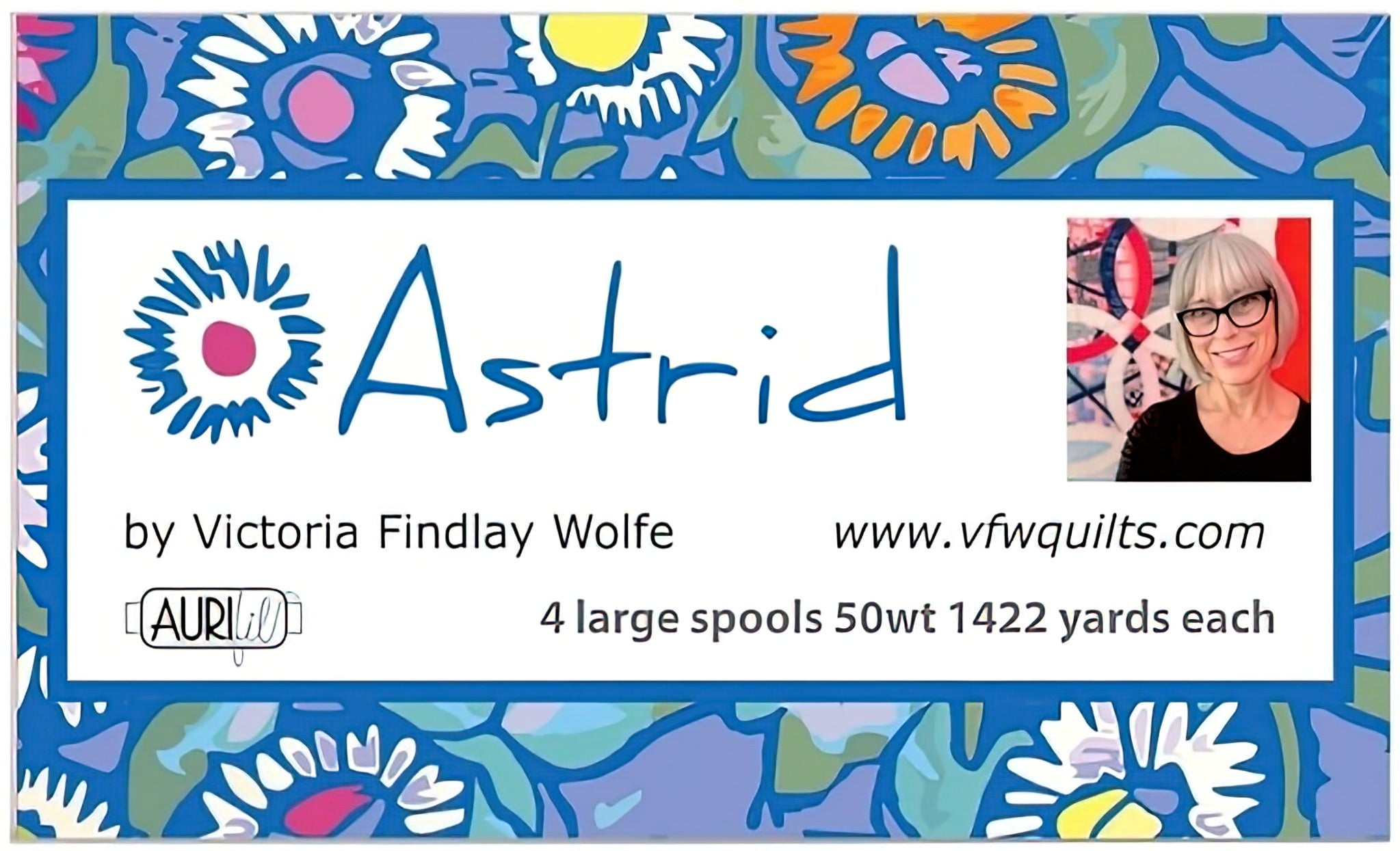 Aurifil - Astrid Collection 50wt, 4 Colors by Victoria Findlay ...