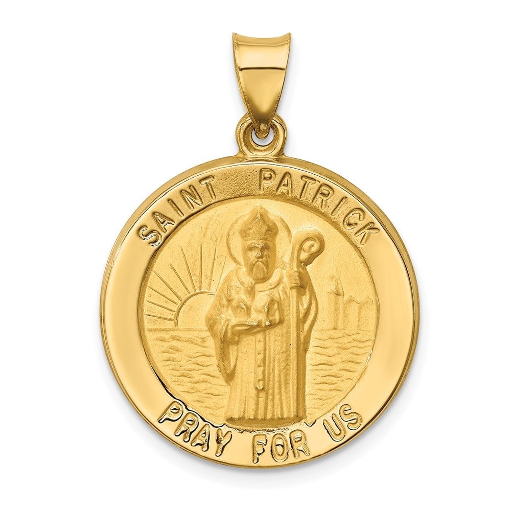Auriga Fine Jewelry 14K Yellow Gold Polished and Satin St. Patrick ...