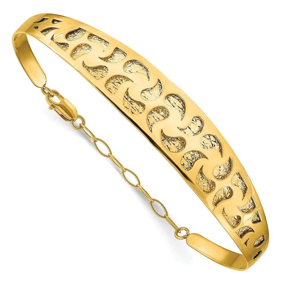 14k gold bracelet safety chain store