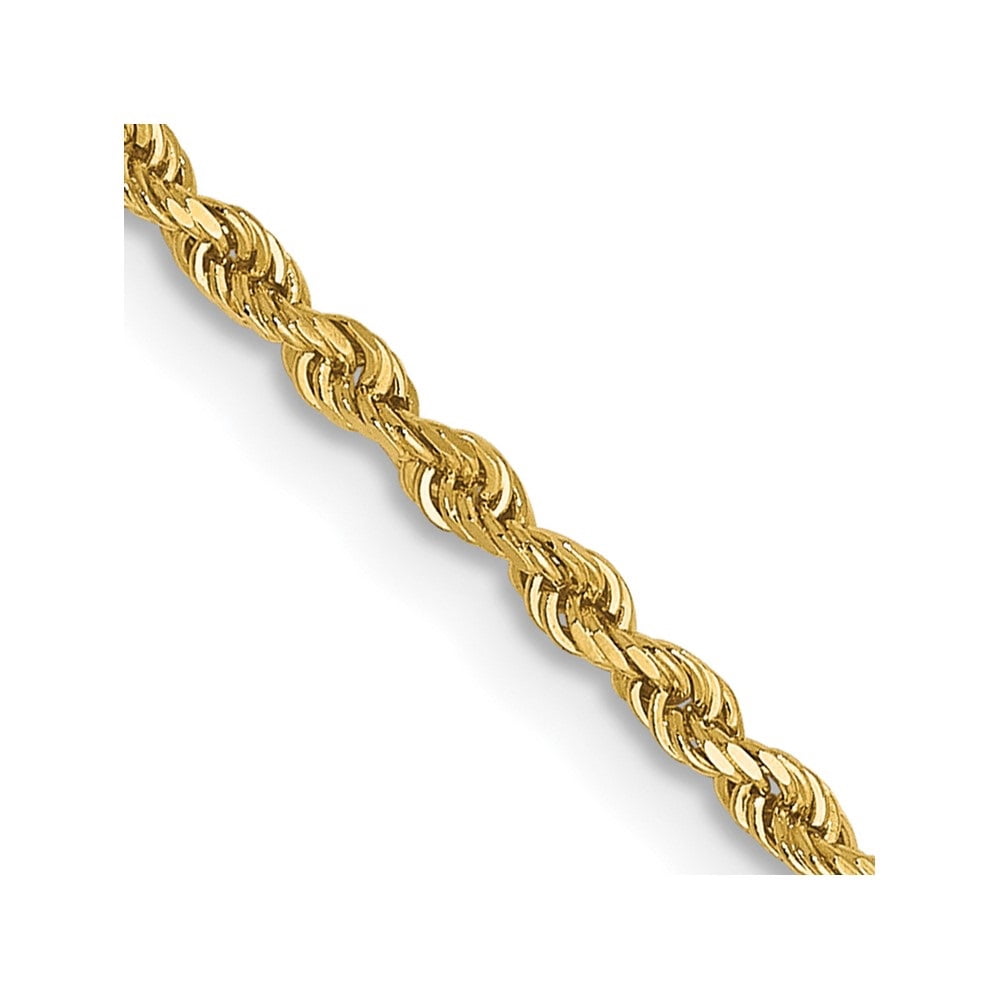 Auriga 14k Yellow Gold 1.5mm Rope Chain Necklace 20inch for Women ...