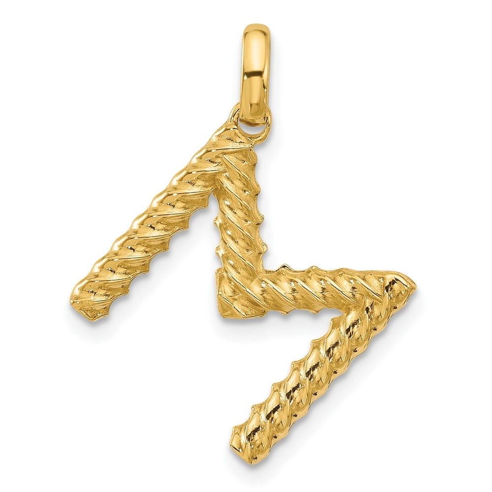 Auriga 14k Yellow Gold Fancy Twist Letter M Pendant for Women - Walmart.com