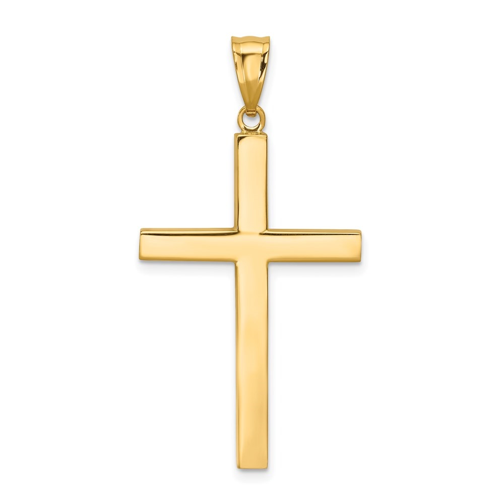 FB Jewels 14K Yellow Gold Enameled Latin Cross Pendant - Walmart.com