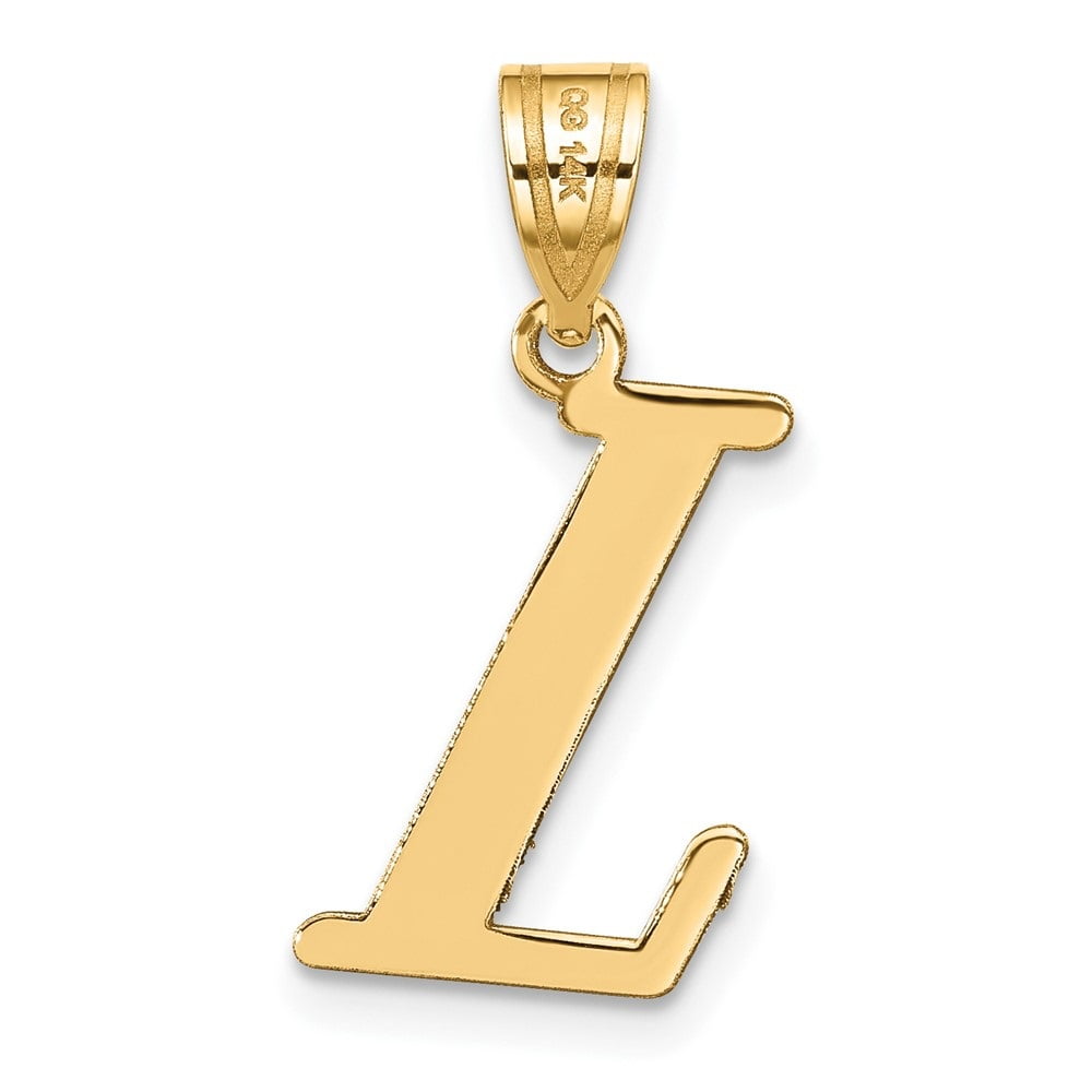 Auriga Fine Jewelry 14K Yellow Gold Letter L Initial Pendant for Women ...
