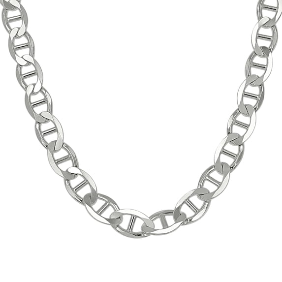 Auriga 7mm Solid Classic Mariner Chain Bracelet 7" in 925 Sterling ...