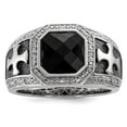 Auriga Fine Jewelry 925 Sterling Silver Black Rhodium-plated Diamond ...