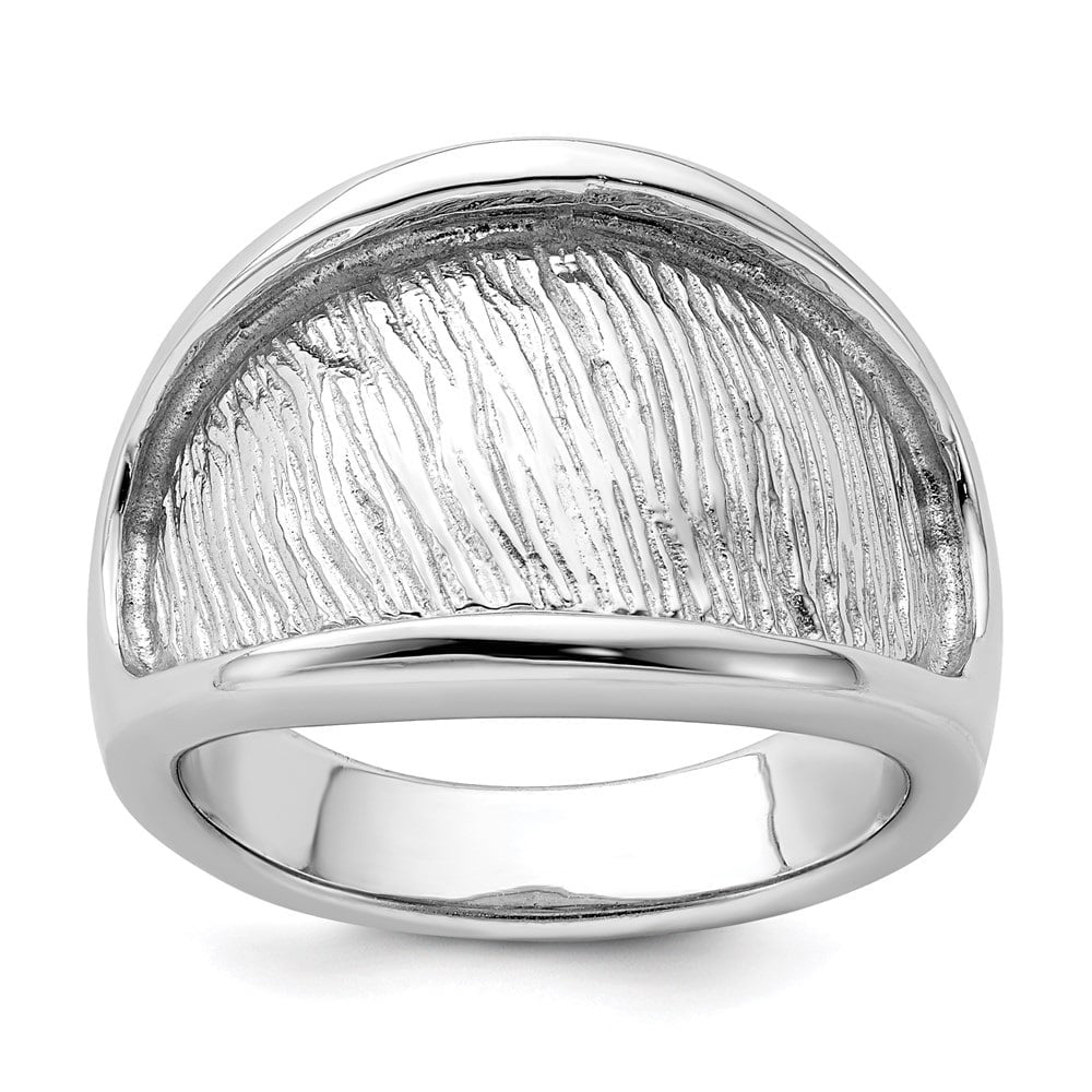 Auriga Fine Jewelry 925 Sterling Silver Rhodium-plated Textured and ...