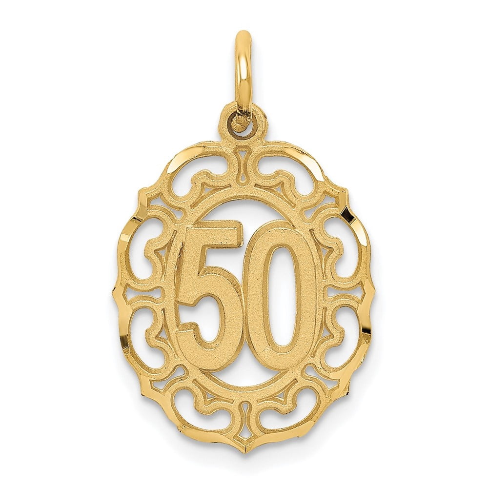 Auriga Fine Jewelry 10K Yellow Gold #50 in Oval Pendant for Women ...