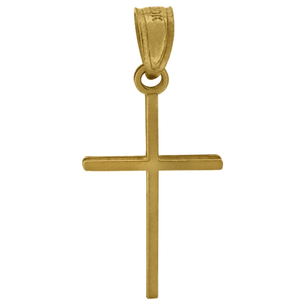 Auriga Fine Jewelry 10K Yellow Gold Latin Cross Religious Charm Pendant ...