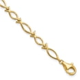 Auriga Fine Jewelry 10K Yellow Gold Religious Fish Bracelet 7" for ...