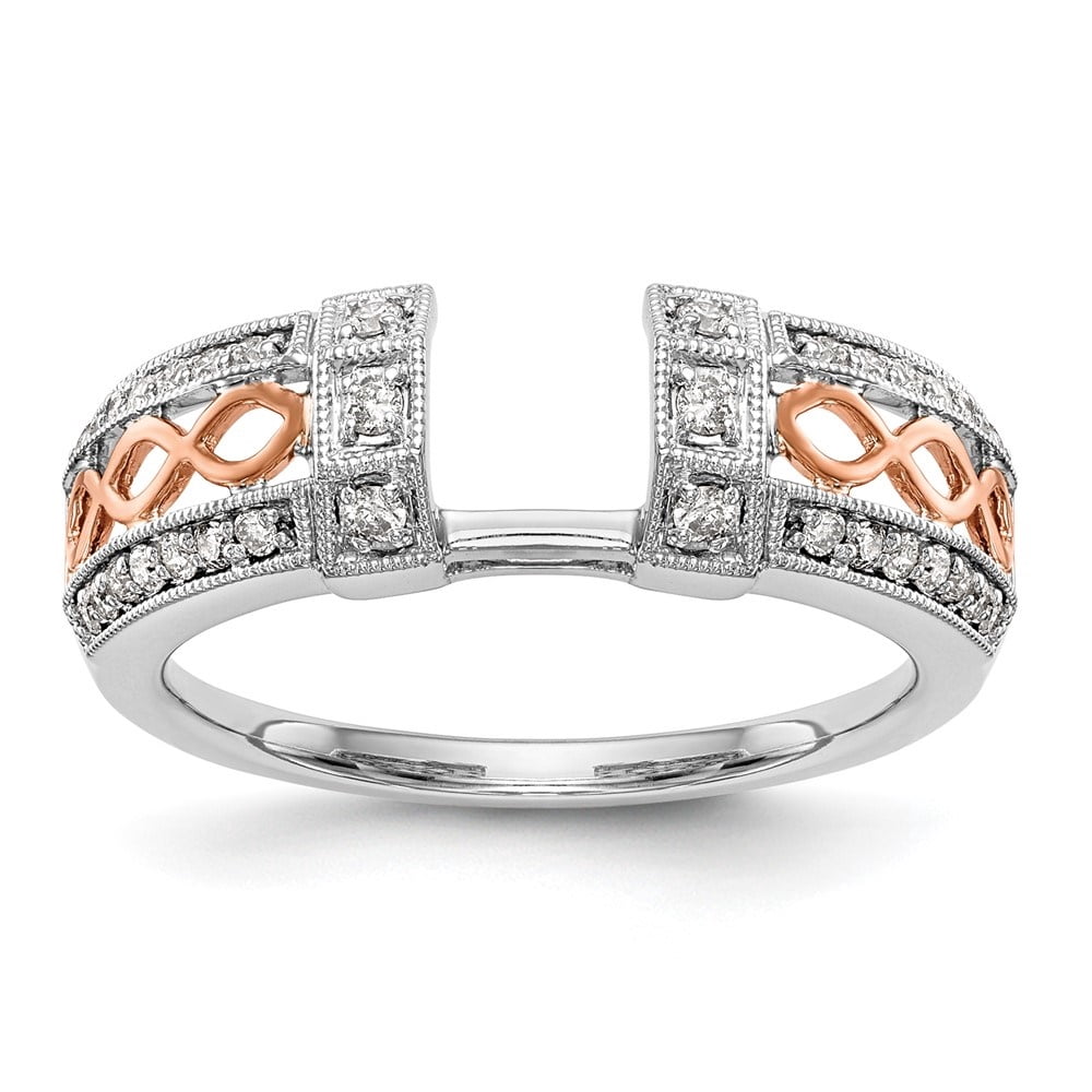 Auriga Fine Jewelry 14K Two-tone Diamond Complete Wrap Ring for Women ...