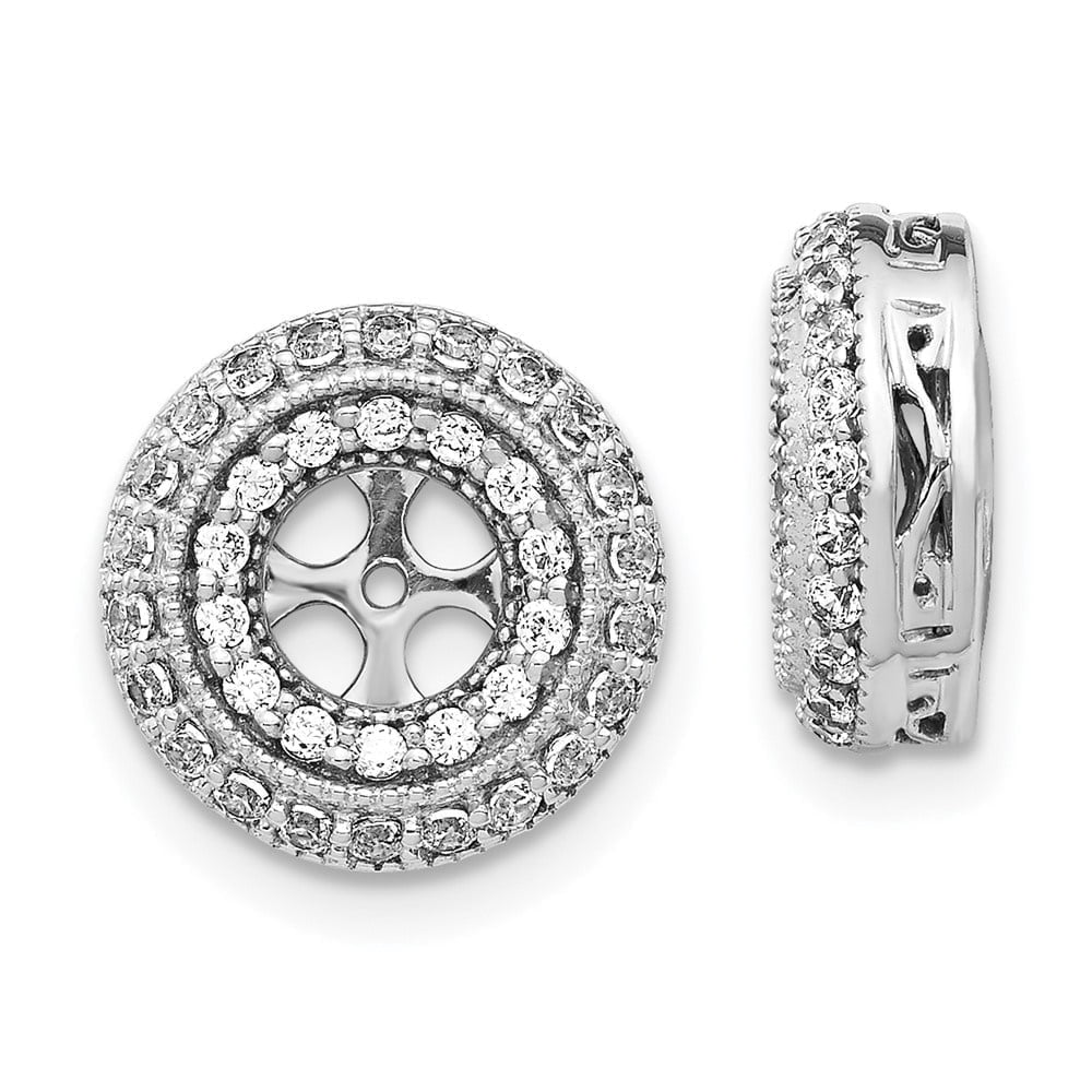 Auriga Fine Jewelry 14K White Gold Diamond Earring Jackets for Women ...